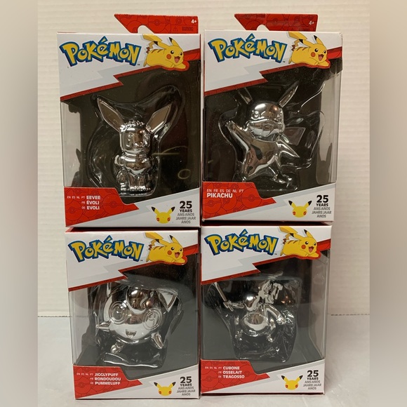 Jazwares | Toys | Pokmon Series Metallic Figure Lot 25 Year ...